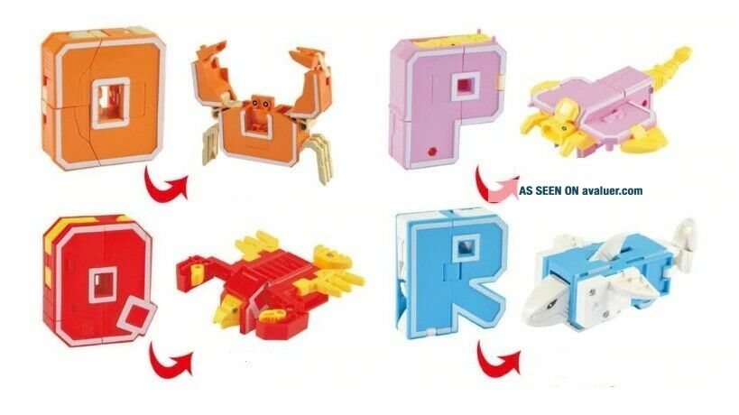 26 English Letters Transformer Alphabet Animal Educational Building ...