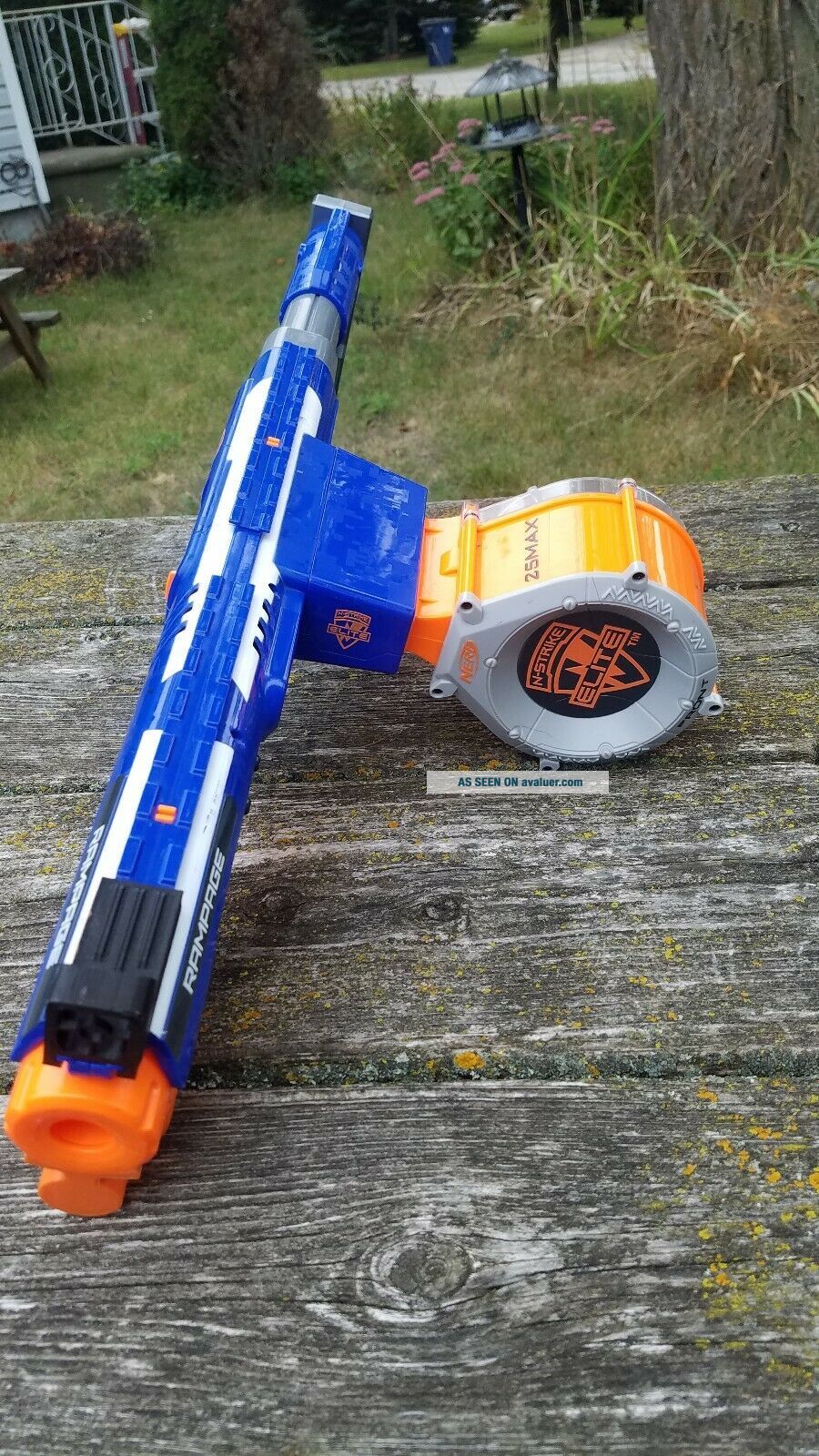 Nerf N - Strike Elite Rampage Blaster W/ Stock And 25x Drum Clip And ...