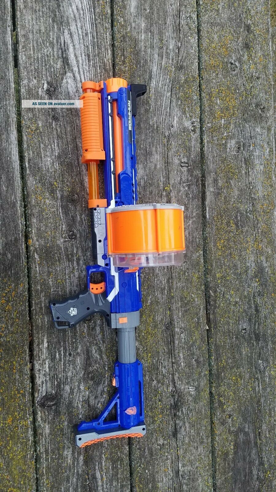 Nerf N - Strike Elite Rampage Blaster W/ Stock And 25x Drum Clip And ...
