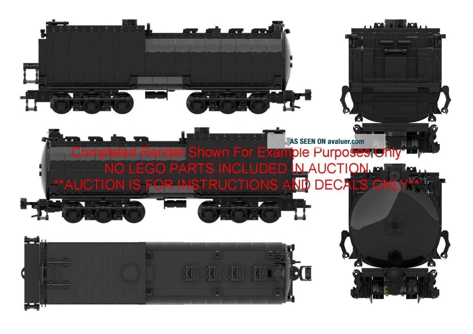 Custom Lego Train Southern Pacific 4 - 10 - 2 Locomotive Instructions ...