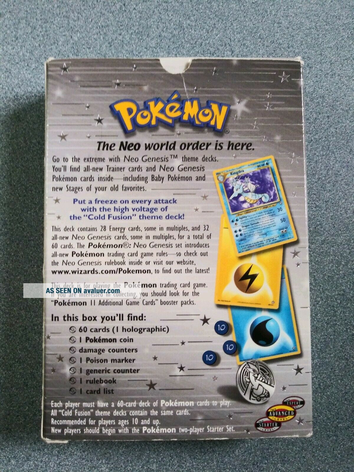 Pokemon 1x Cold Fusion Neo Genesis Theme Deck Complete | #9243880