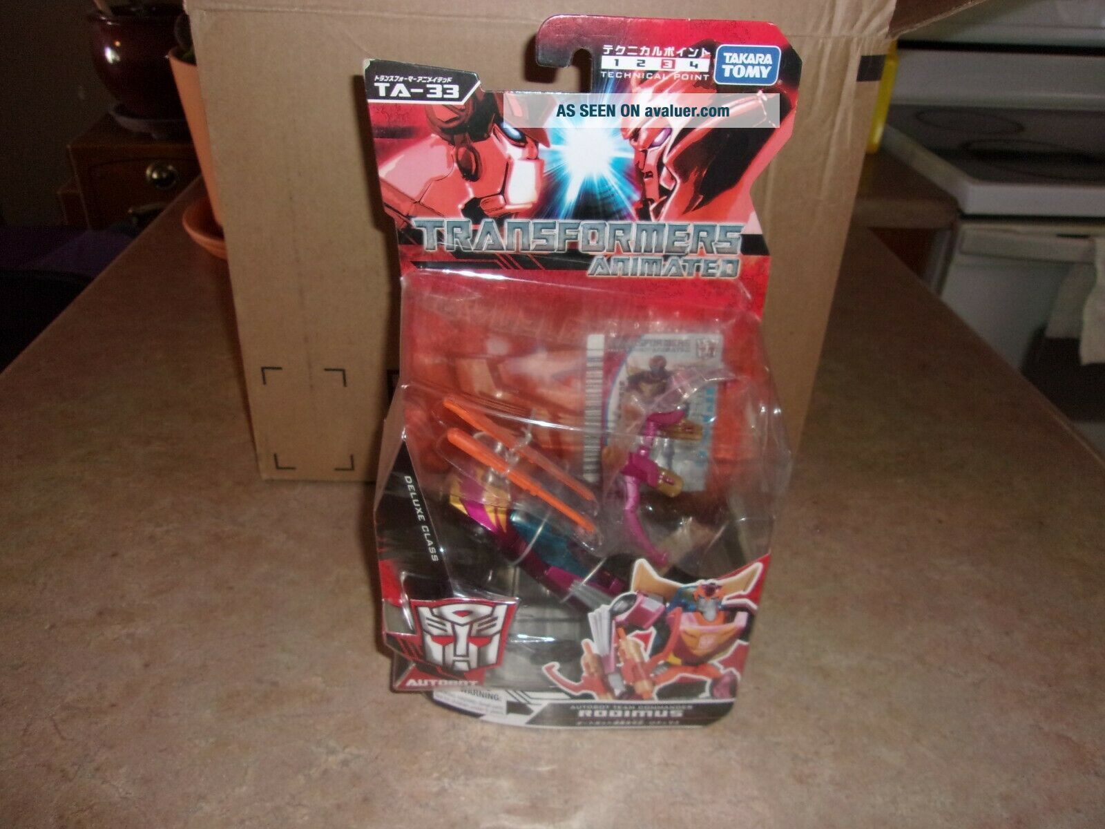 TAKARA TOMY TRANSFORMERS ANIMATED TA - 33 RODIMUS DELUXE CLASS MOSC ...
