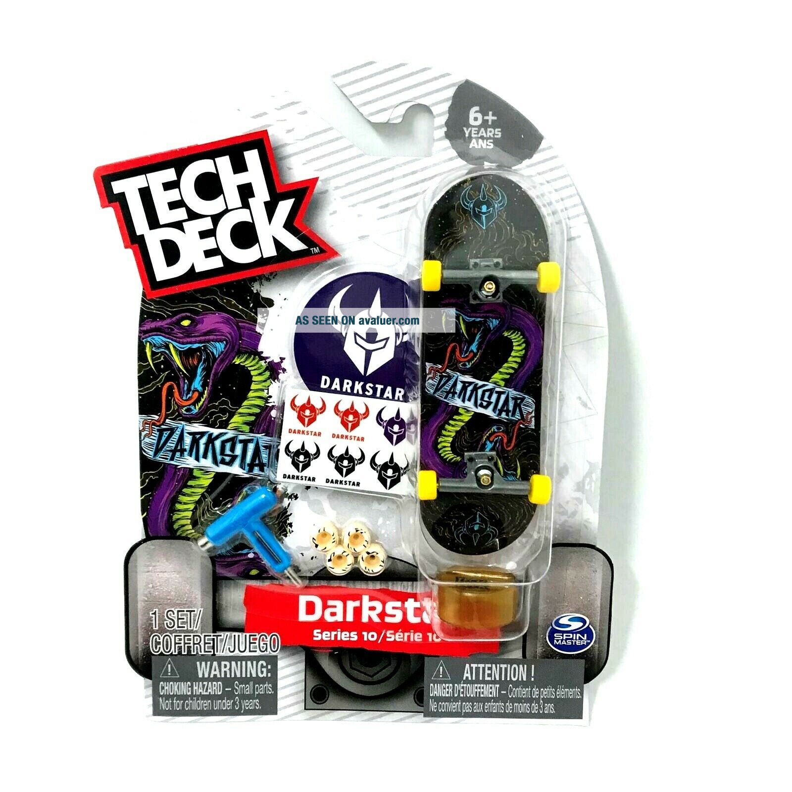 Tech Deck Darkstar Series 10 Purple Snake Ultra Rare Fingerboard ...