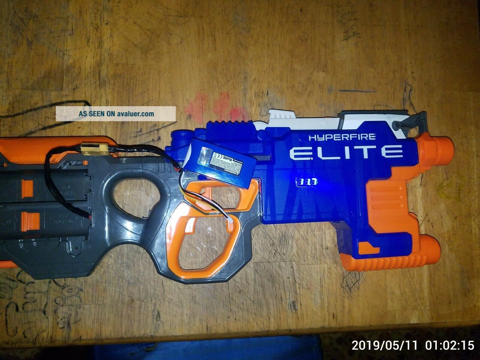 NERF N - Strike Elite 2s Hyperfire Fully Modified Blaster Dart Gun ...