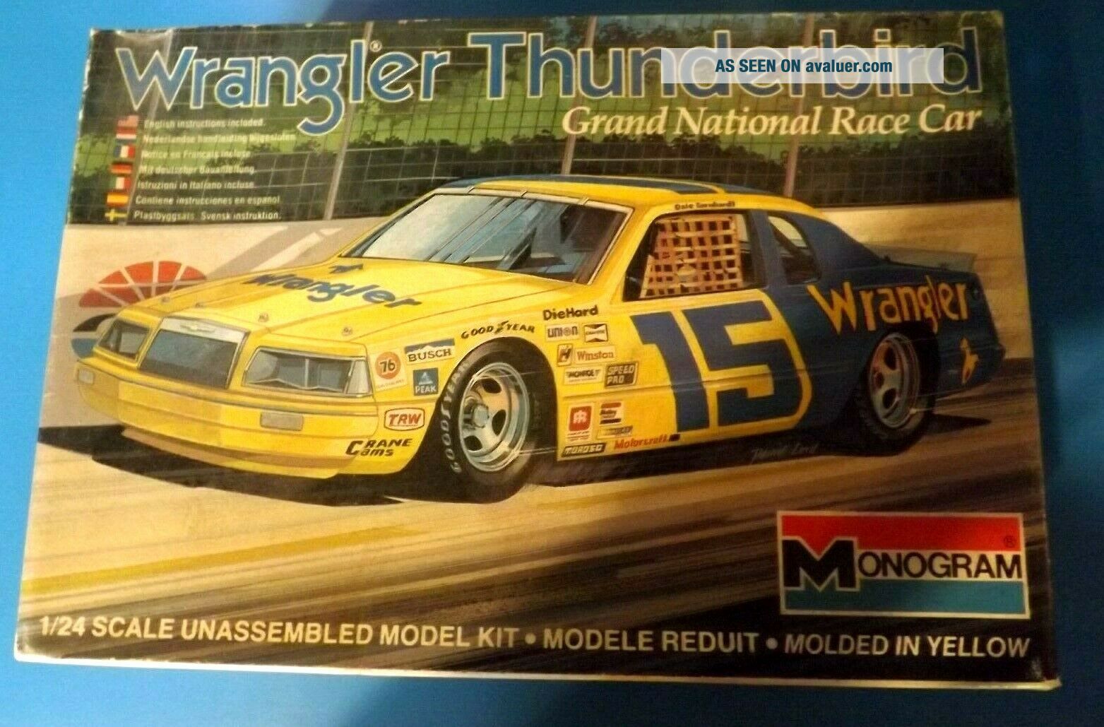 Monogram Wrangler Thunderbird Grand National Molded In Yellow 1:24 ...