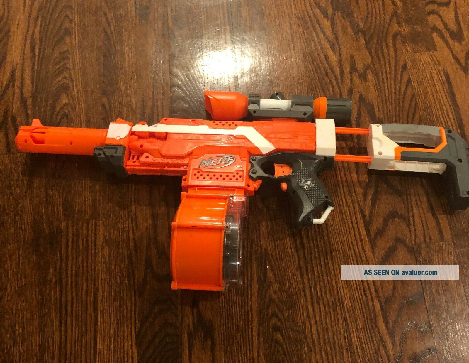 NERF N - Strike Stryfe With Scope And A Front Piece Also A Shoulder ...