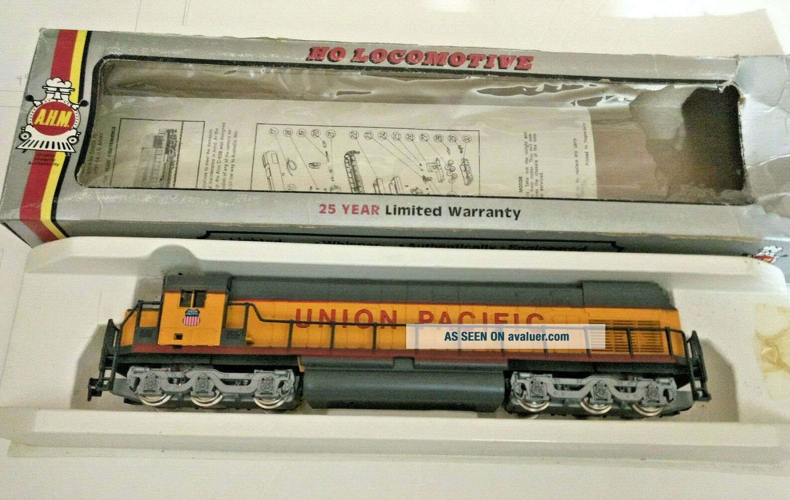HO Scale AHM Union Pacific Alco C 638 Diesel Locomotive Vintage Rare ...