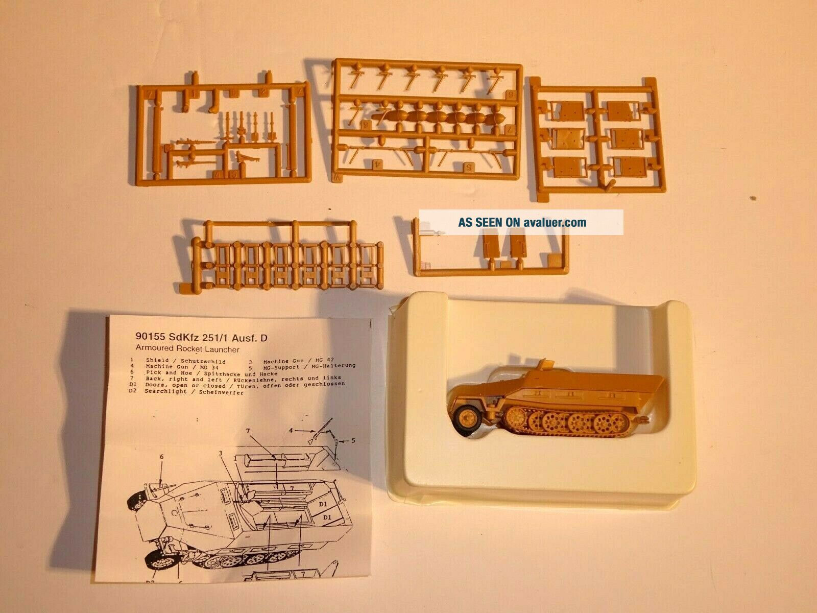 HO Scale SdKfz 251/1 German Half - Track Armored Rocket Launcher By ...