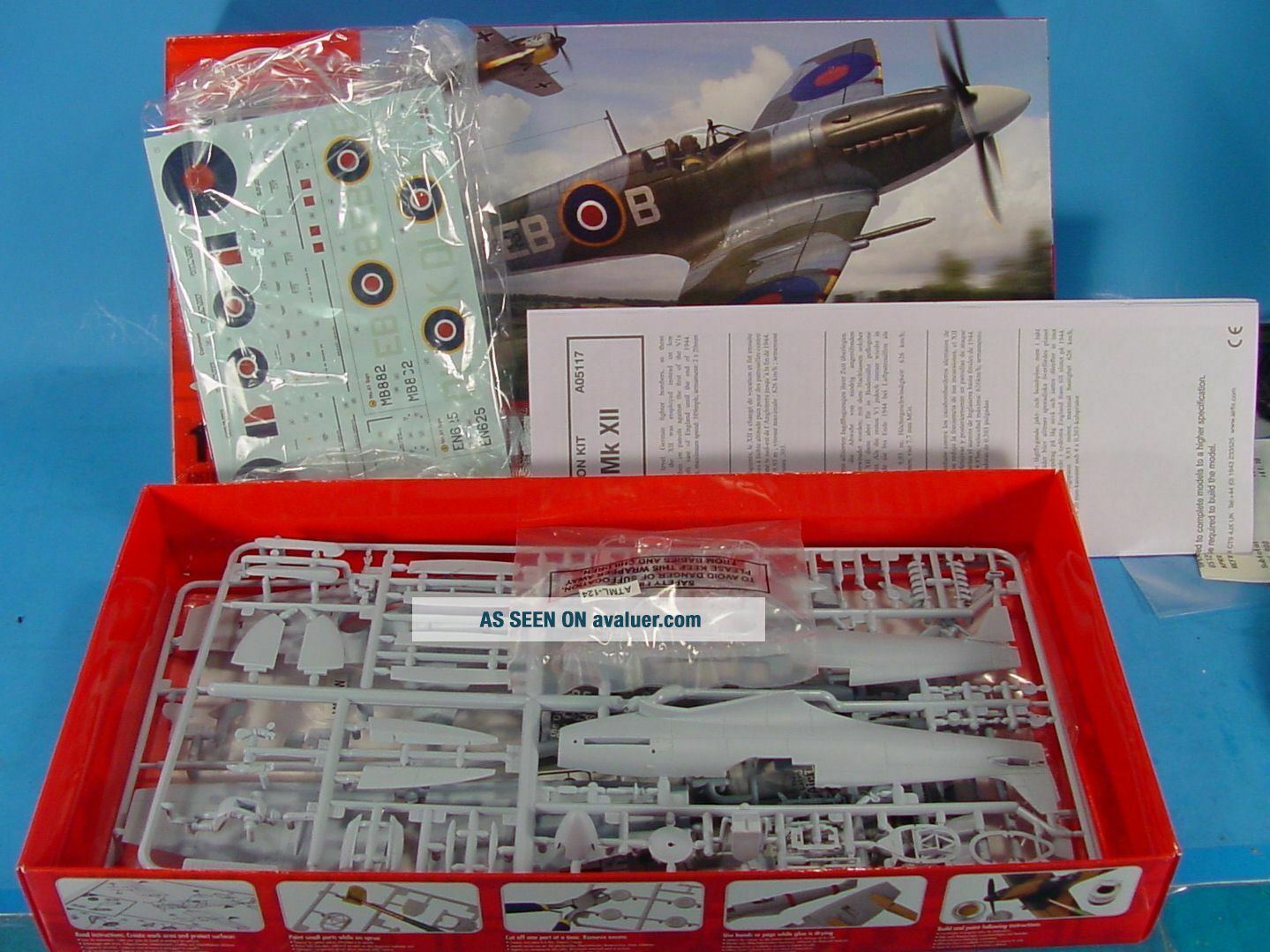 1/48 AIRFIX A05117 RAF SUPERMARINE SPITFIRE MkXII PLASTIC MODEL ...