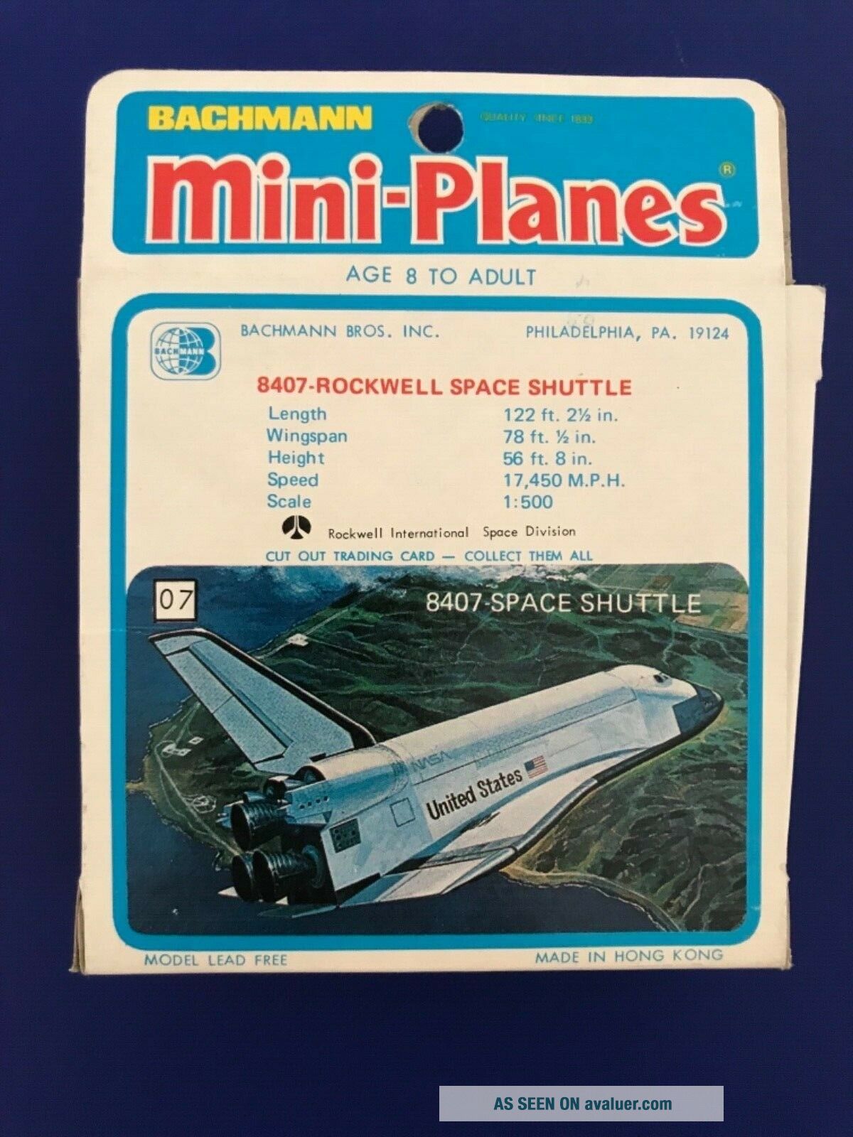 Bachmann Mini - Planes 07 Space Shuttle No. 8407 | #9303240