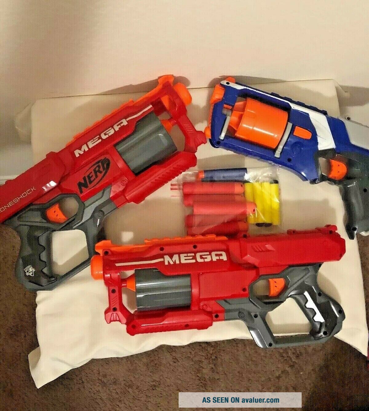 Nerf N - Strike Elite Mega CycloneShock Blaster And Strongarm Blaster ...