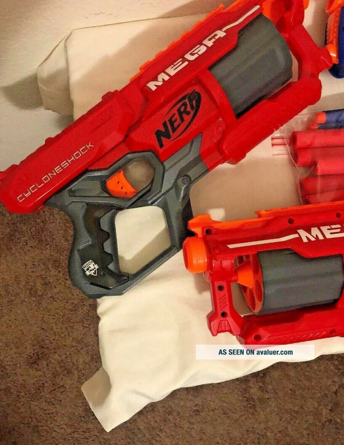 Nerf N - Strike Elite Mega CycloneShock Blaster And Strongarm Blaster ...