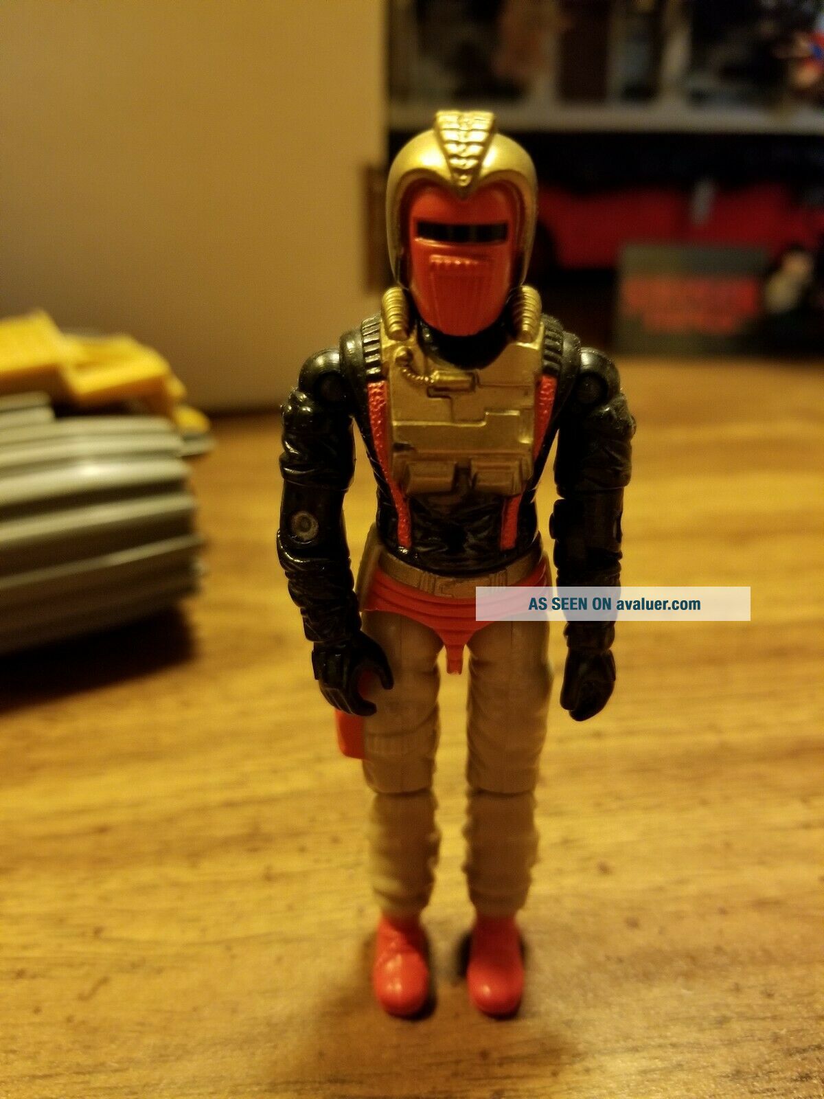 1988 GI JOE COBRA IRON GRENADIER DEMON WITH FERRET, FILE CARD, AND ...