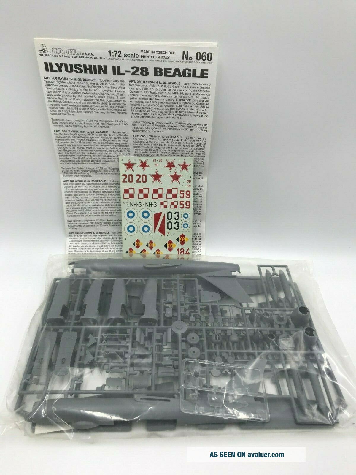 Italeri 1/72 Ilyushin IL - 28 Beagle (No. 060) | #9288454