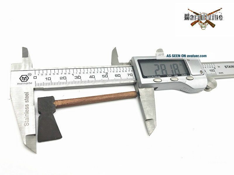 1/6 Scale WWII German Long Solid Wood Handle Long Metal Axe For 12 ...
