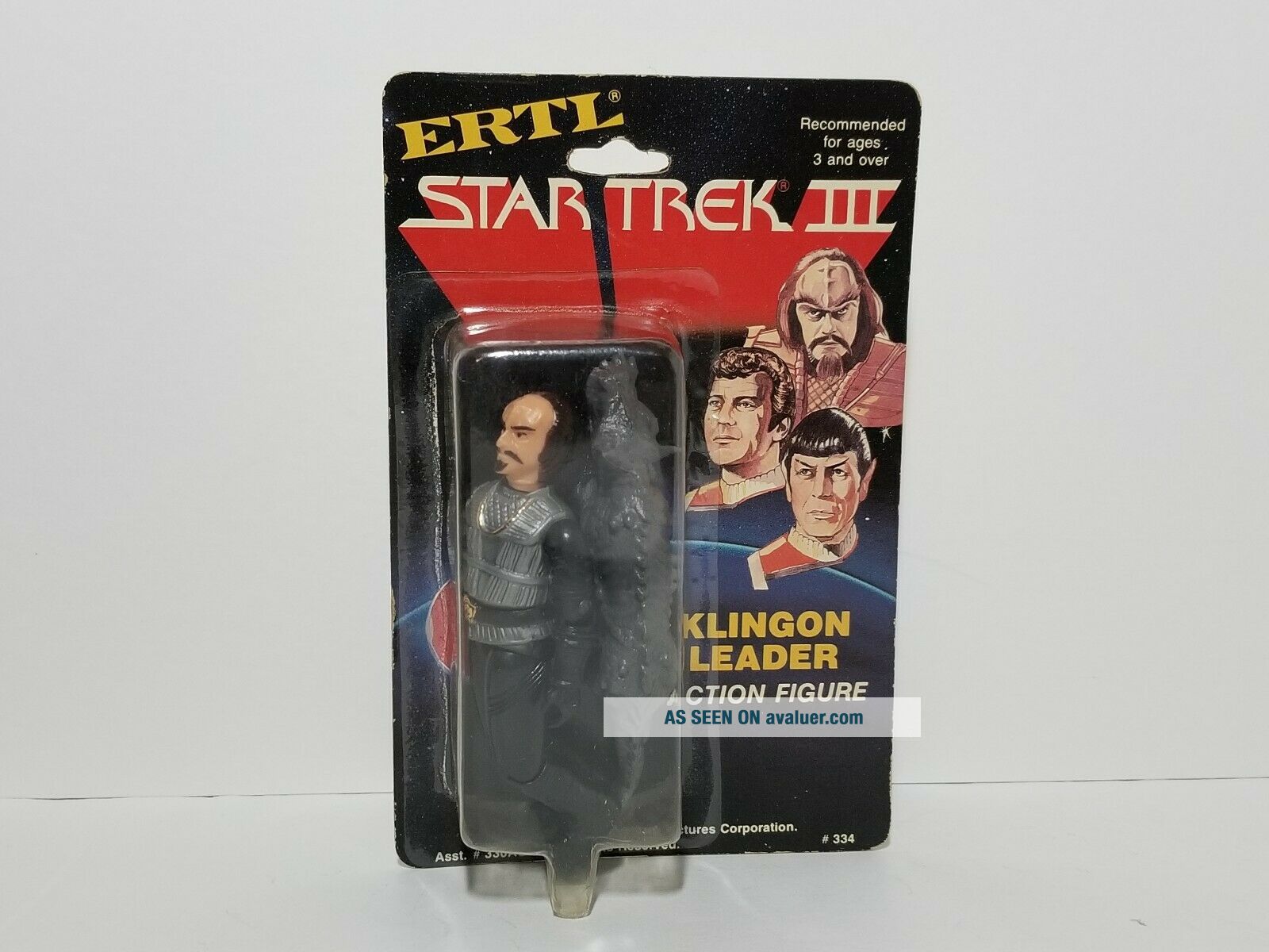 Vintage 1984 ERTL Star Trek III 3 Klingon Leader Kruge Action Figure ...