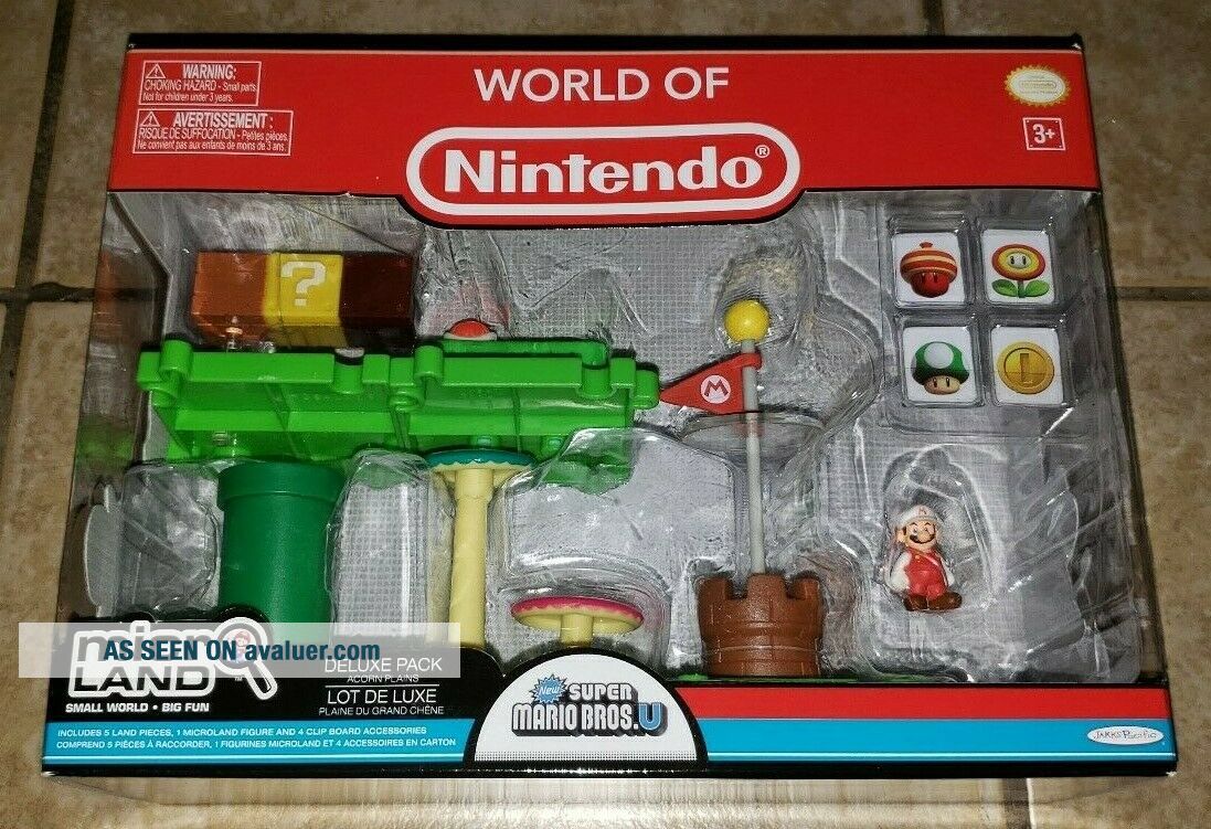 World Of Nintendo Mario Bros. U Micro Land Acorn Plains Deluxe Playset ...