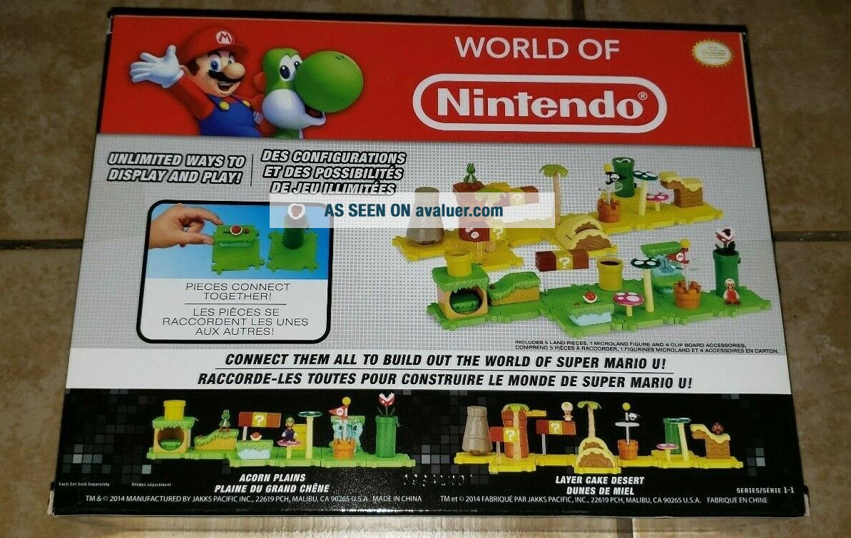 World Of Nintendo Mario Bros. U Micro Land Acorn Plains Deluxe Playset ...