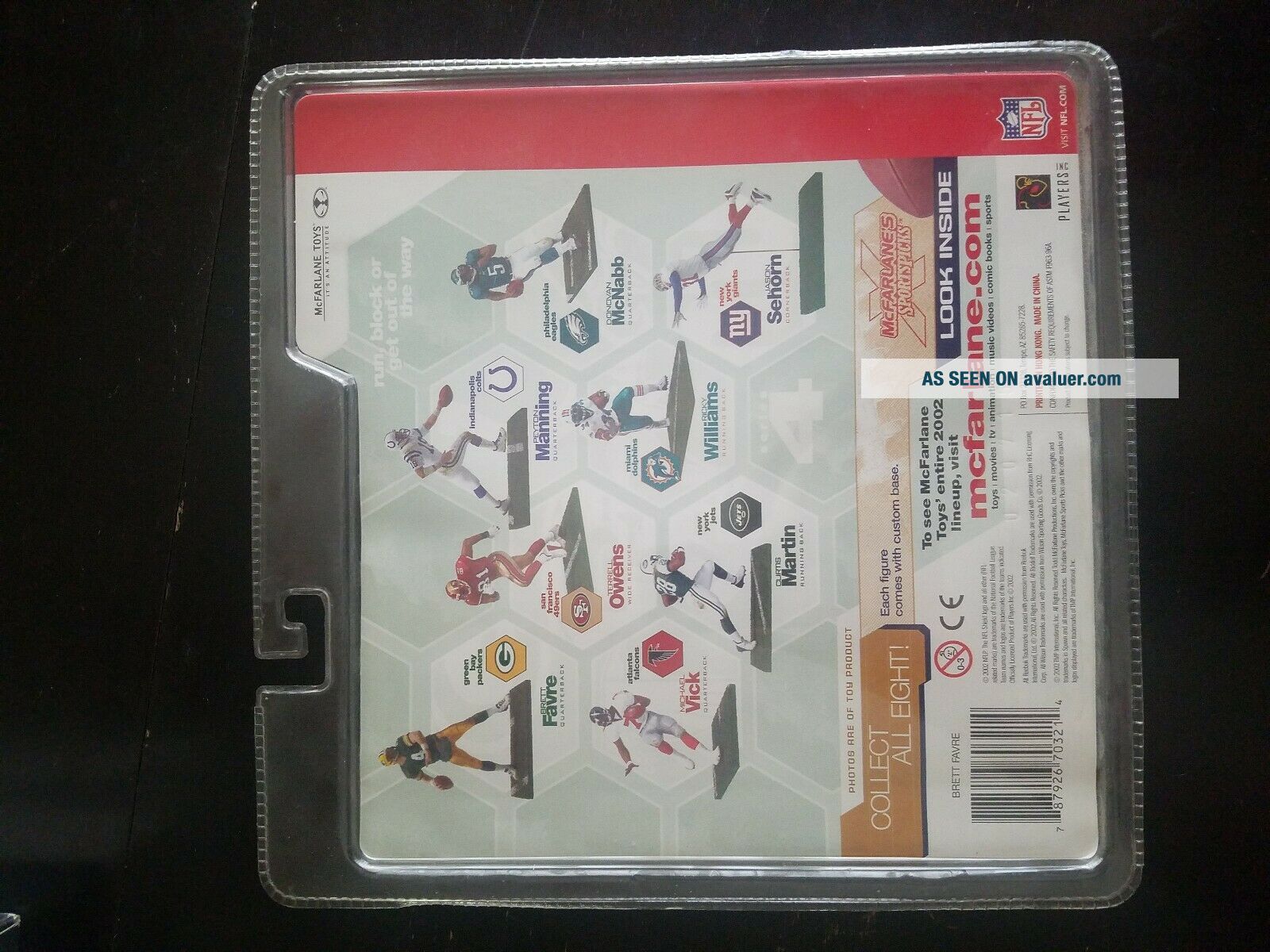 McFarlane Sportspicks NFL Football Series 4 QB Brett Favre Action ...