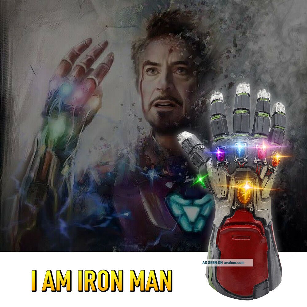 Avengers Endgame Infinity Gauntlet Cosplay Iron Man Tony Stark Gloves ...