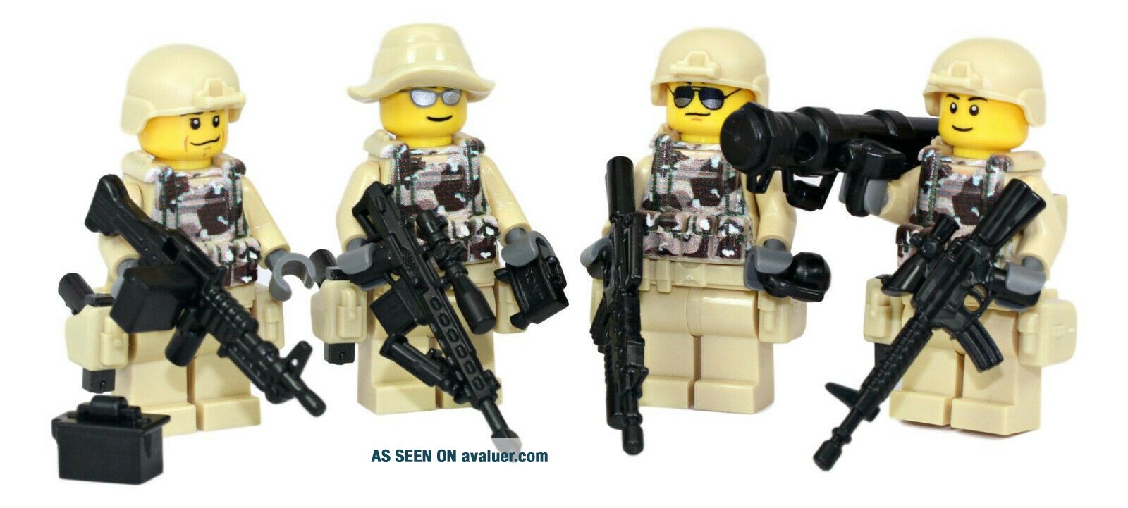 USA Marines Squad Of Minifigures Made With Real LEGO® Minifig Parts ...