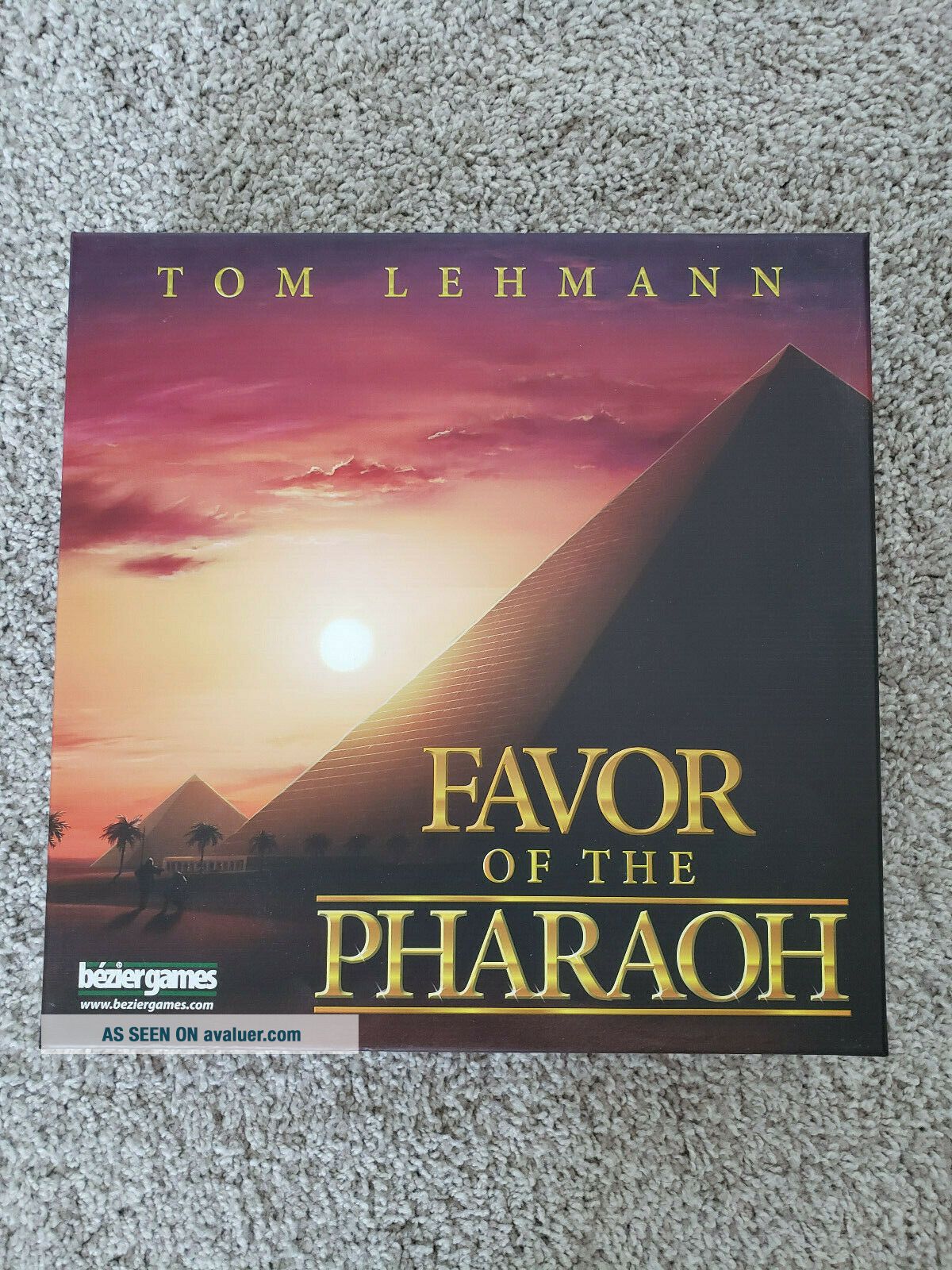 Favor Of The Pharaoh - Board Game By Tom Lehman - Bézier Games | #9329785