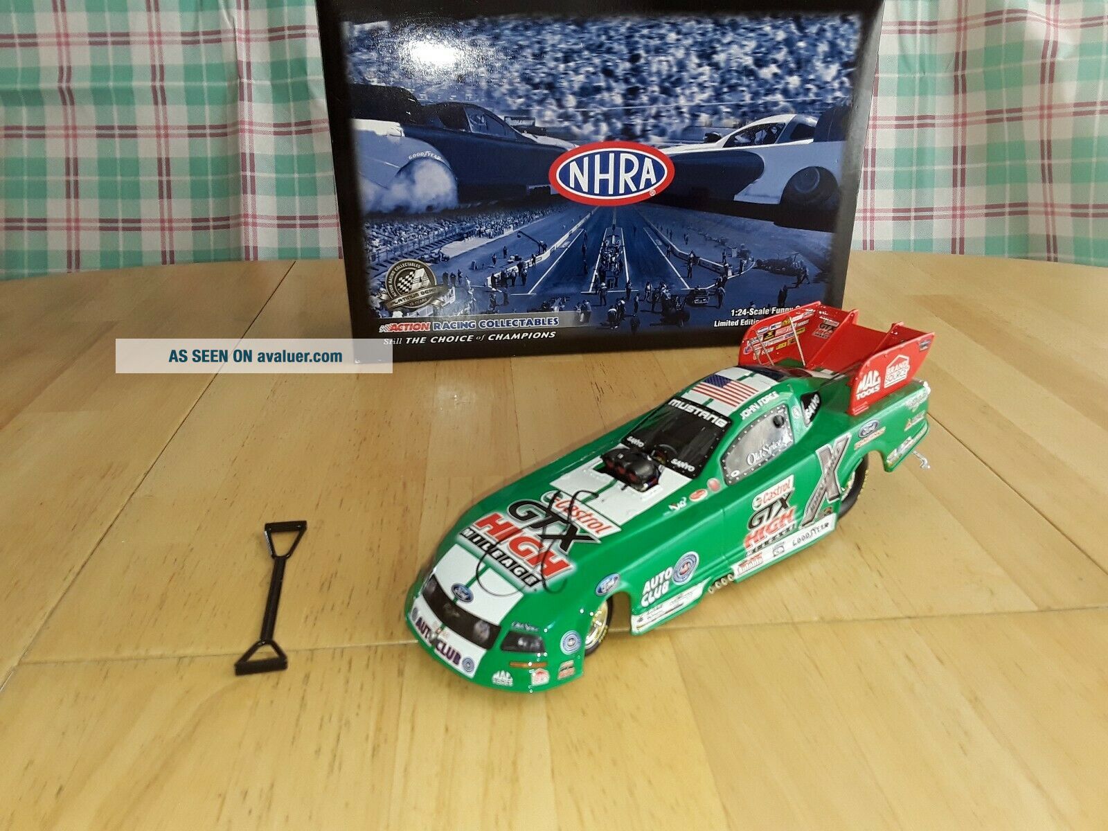 NHRA JOHN FORCE 2008 CASTROL GTX HIGH MILEAGE FUNNY CAR AUTOGRAPHED ...