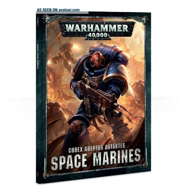 Codex Space Marines Hardcover Adeptas Astartes Warhammer 40K 8th ...