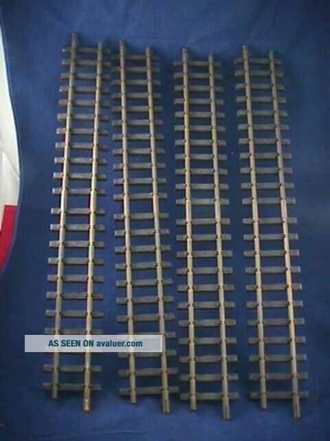 FOUR PIECE LGB Railroad Train Straight Track G Scale Brass Rail 24 Inch ...