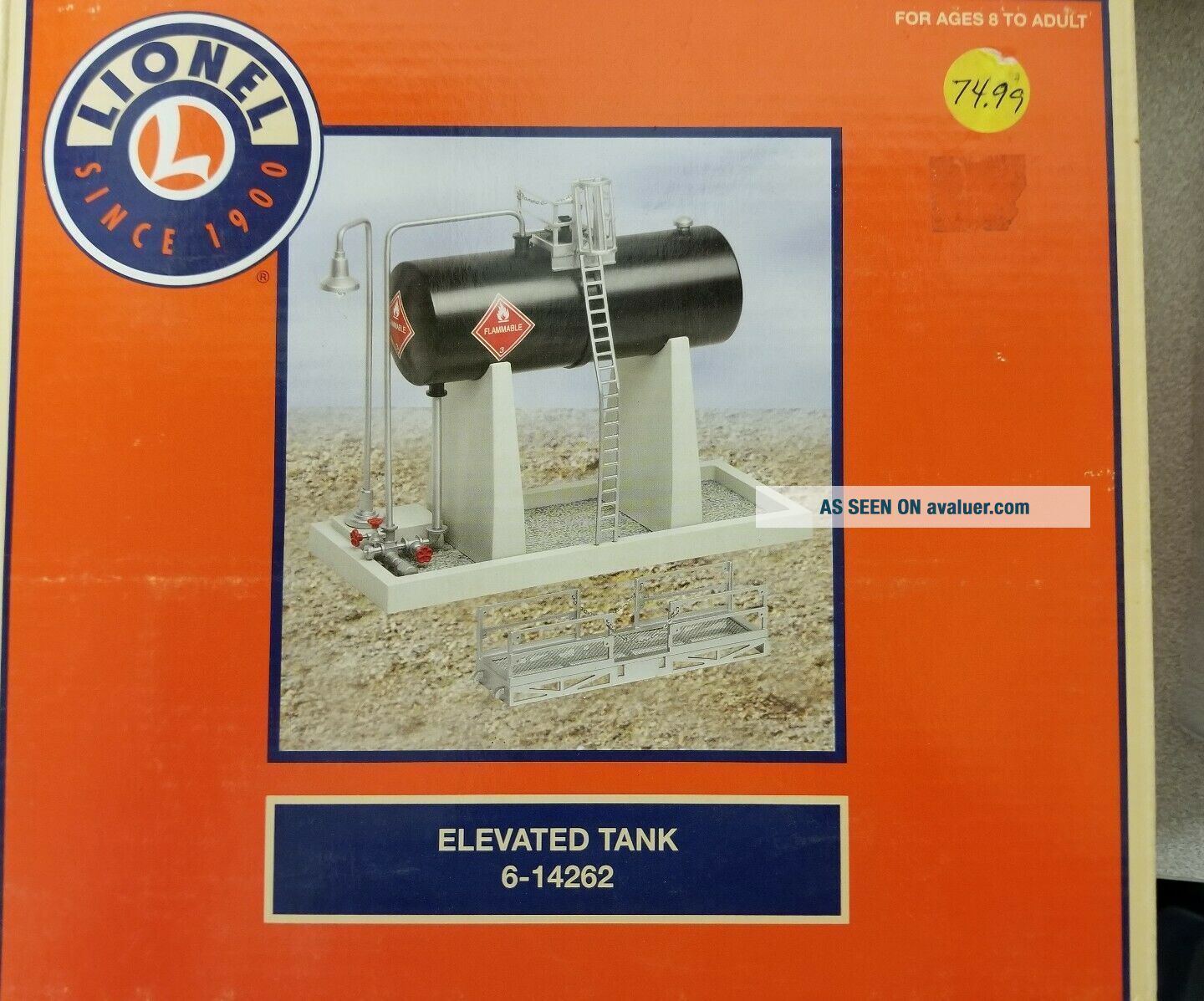 LIONEL ELEVATED OIL TANK O GAUGE Train Building Scenery 6 - 14262 ...