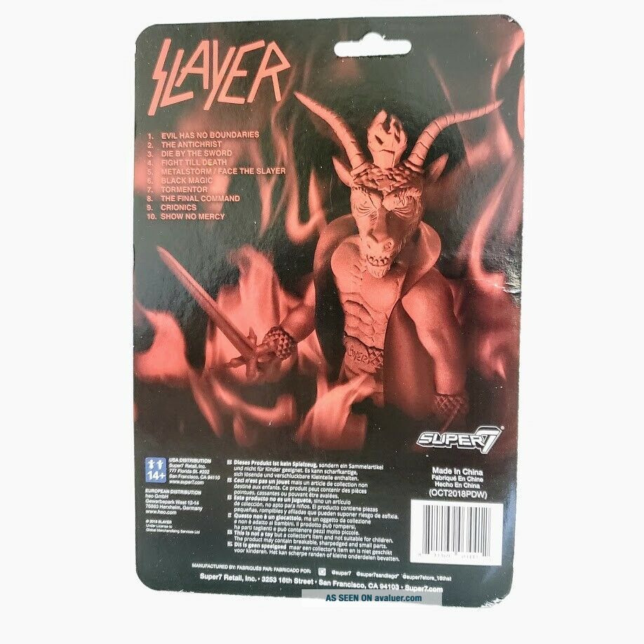 SLAYER Show No Mercy Minotaur SUPER7 ReAction Action Figure | #9377185