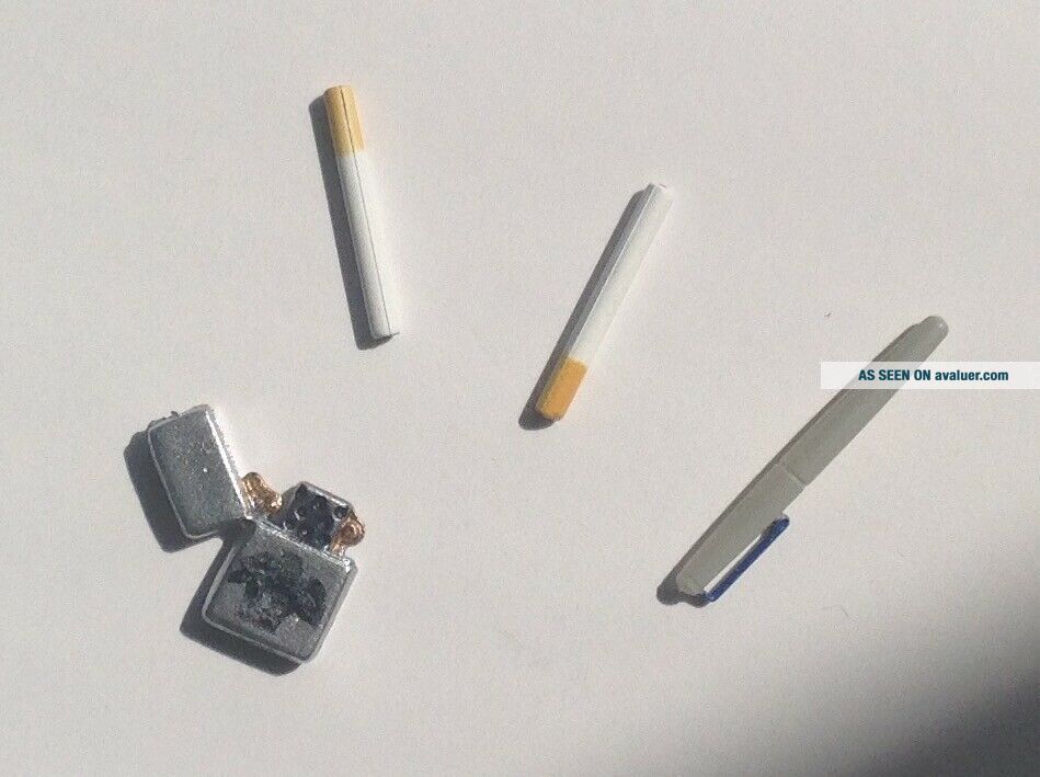 1/6 Scale Cigarettes, Cigarette Lighter, And Pen For 12 Inch Action ...