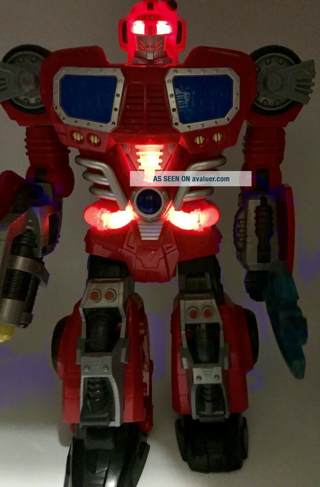 Happy Kid Toy Group Light Up Talking Robot 2012 Transformer Figure ...