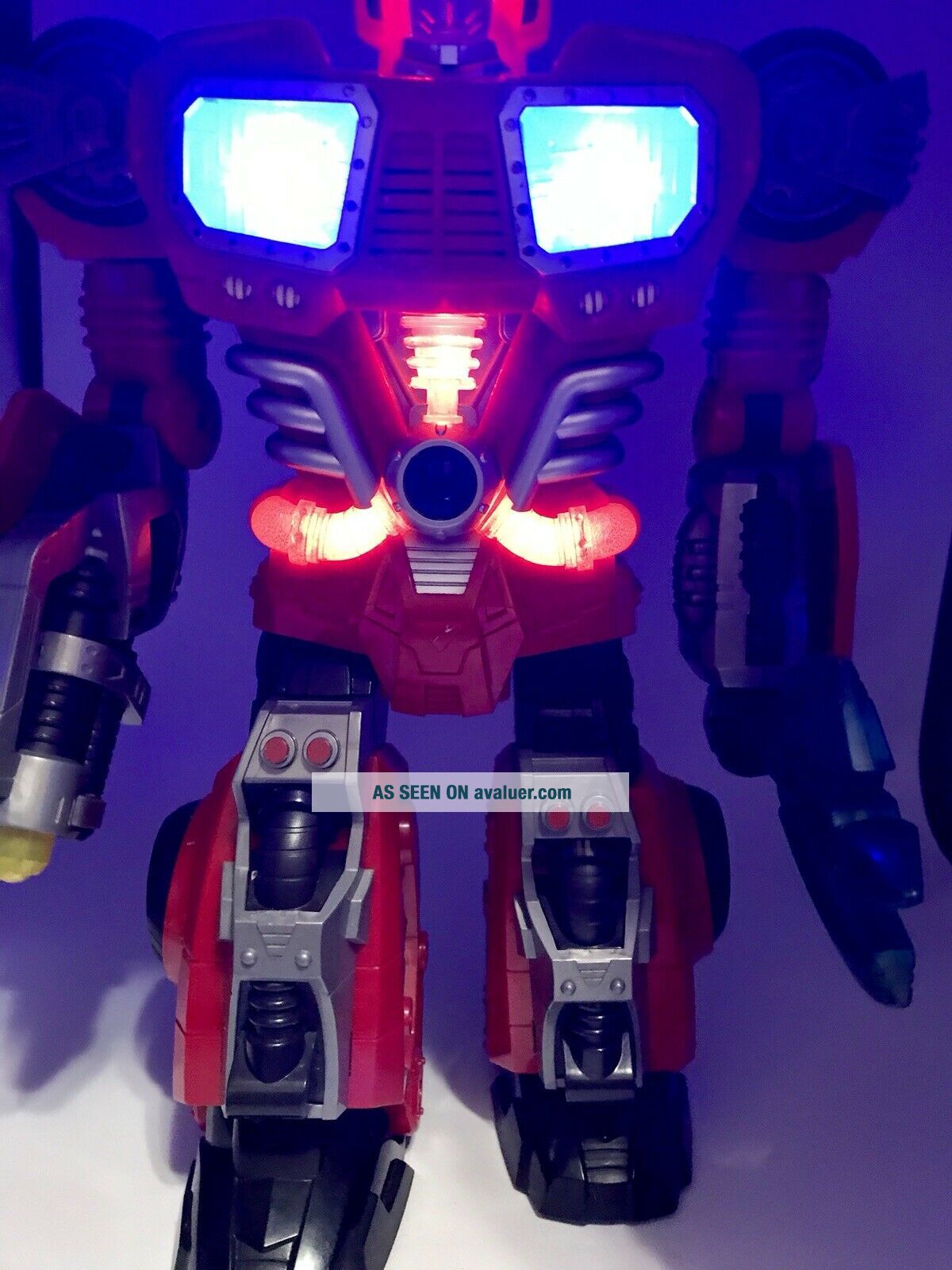 Happy Kid Toy Group Light Up Talking Robot 2012 Transformer Figure ...