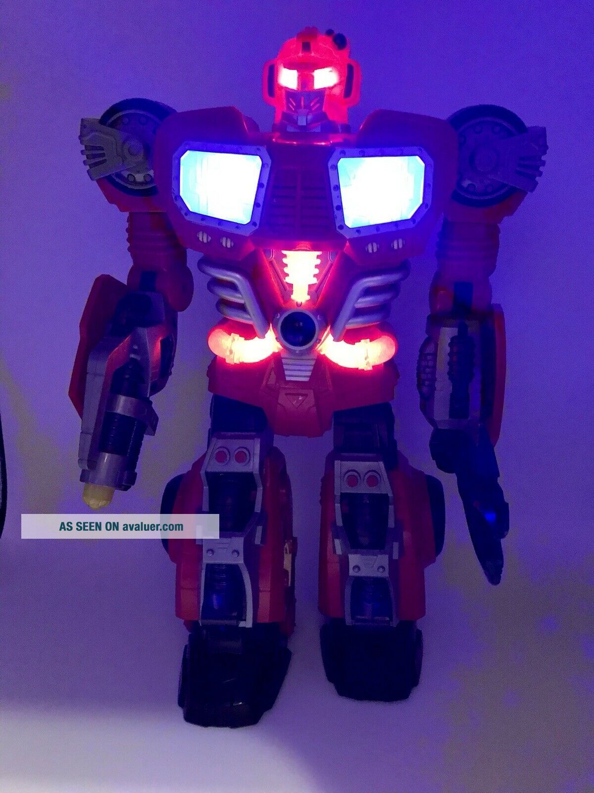 Happy Kid Toy Group Light Up Talking Robot 2012 Transformer Figure ...