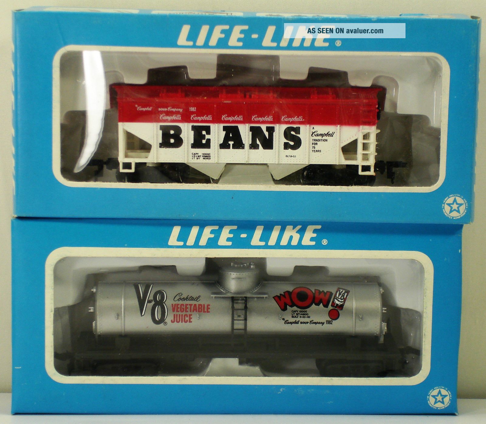 1982 Life Like HO Scale Campbell Soup Train Set Never Assembled | #9412638