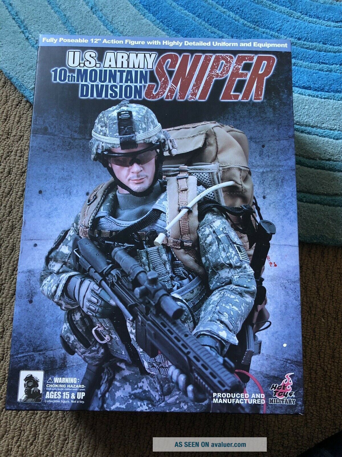 US Army 10th Mountain Division Sniper 12” Action Figure | #9423868