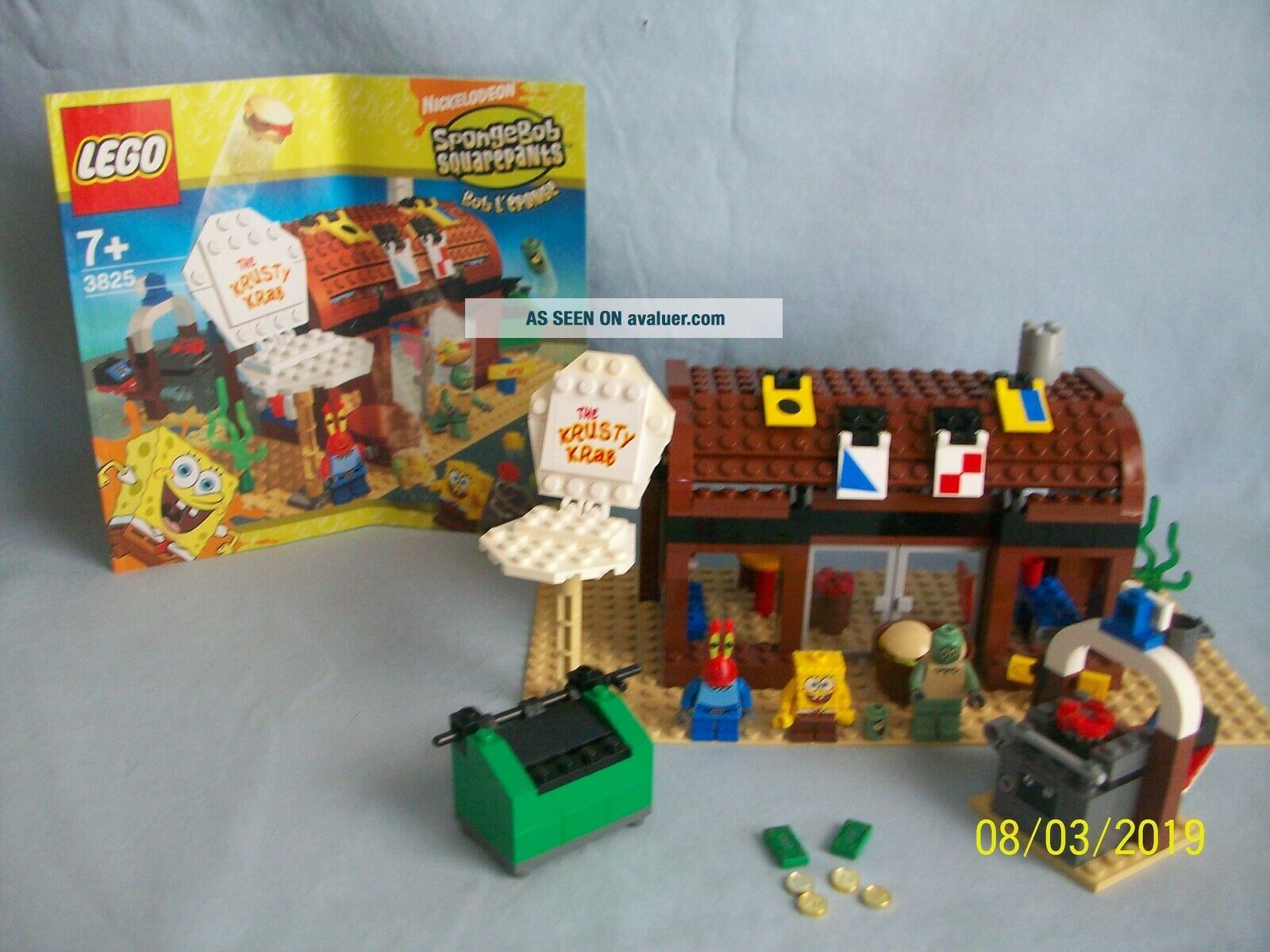Lego Set 3825 Krusty Krab SPONGEBOB SQUAREPANTS W/ Instructions 100 ...