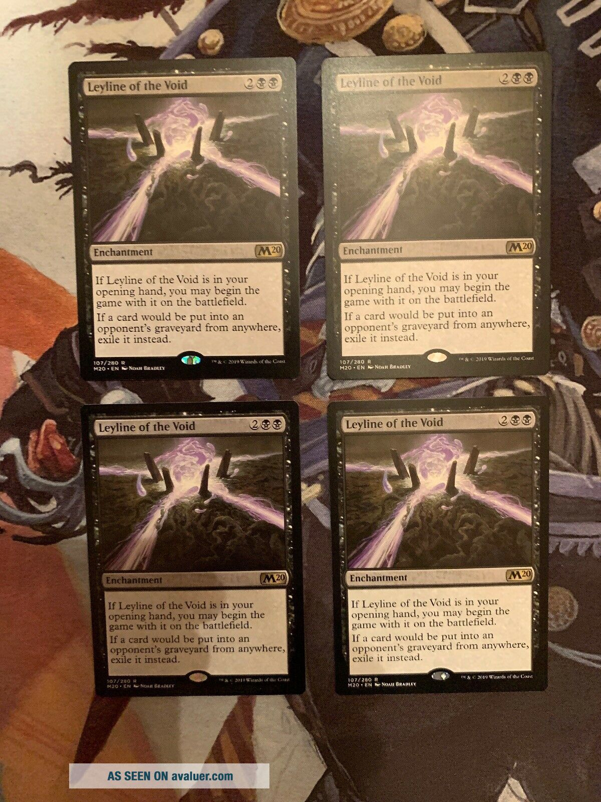MTG MAGIC Core Set 2020 LEYLINE OF THE VOID X4 NEVER PLAYED Playset 4 ...