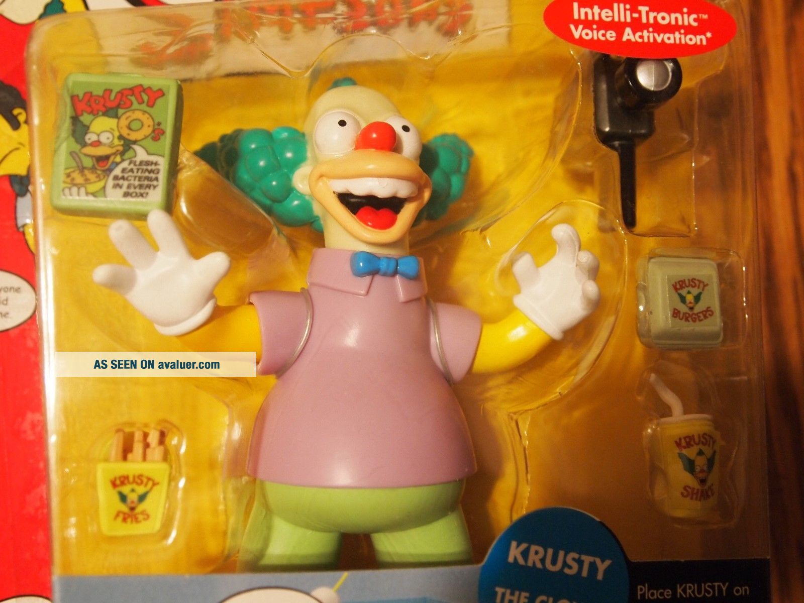 Playmates 2000 The Simpsons Krusty The Clown Action Figure, MOMC | #9403263