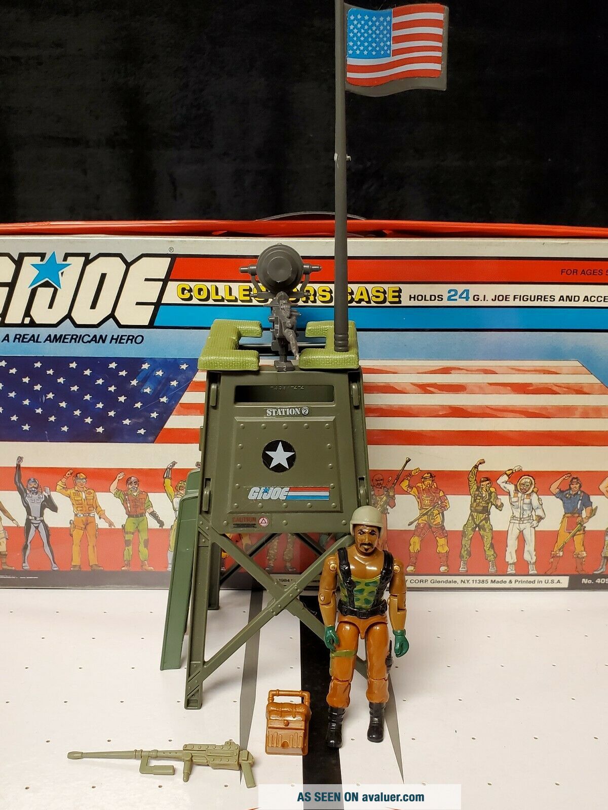 1984 GI Joe ARAH Watch Tower Complete With V1 Roadblock | #9439245