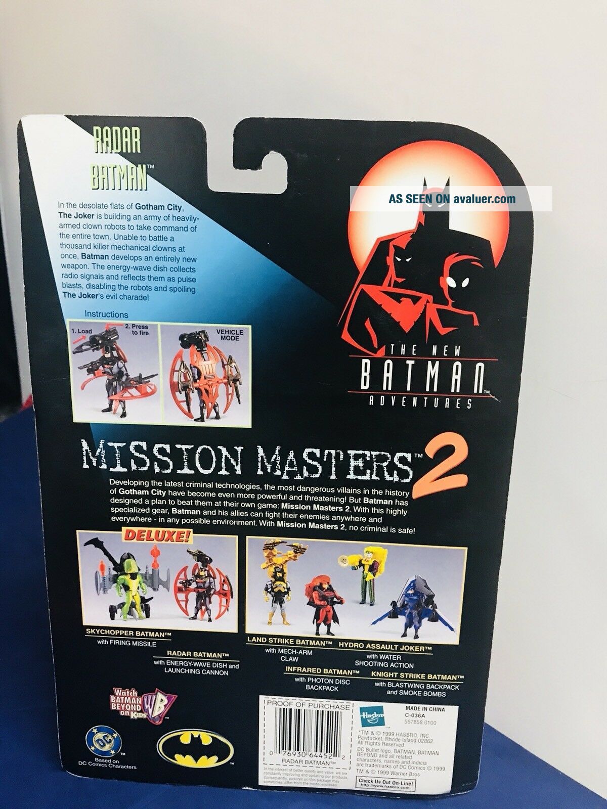Vintage Batman The Adventures Mission Masters 2 Deluxe Radar Batman MOC ...