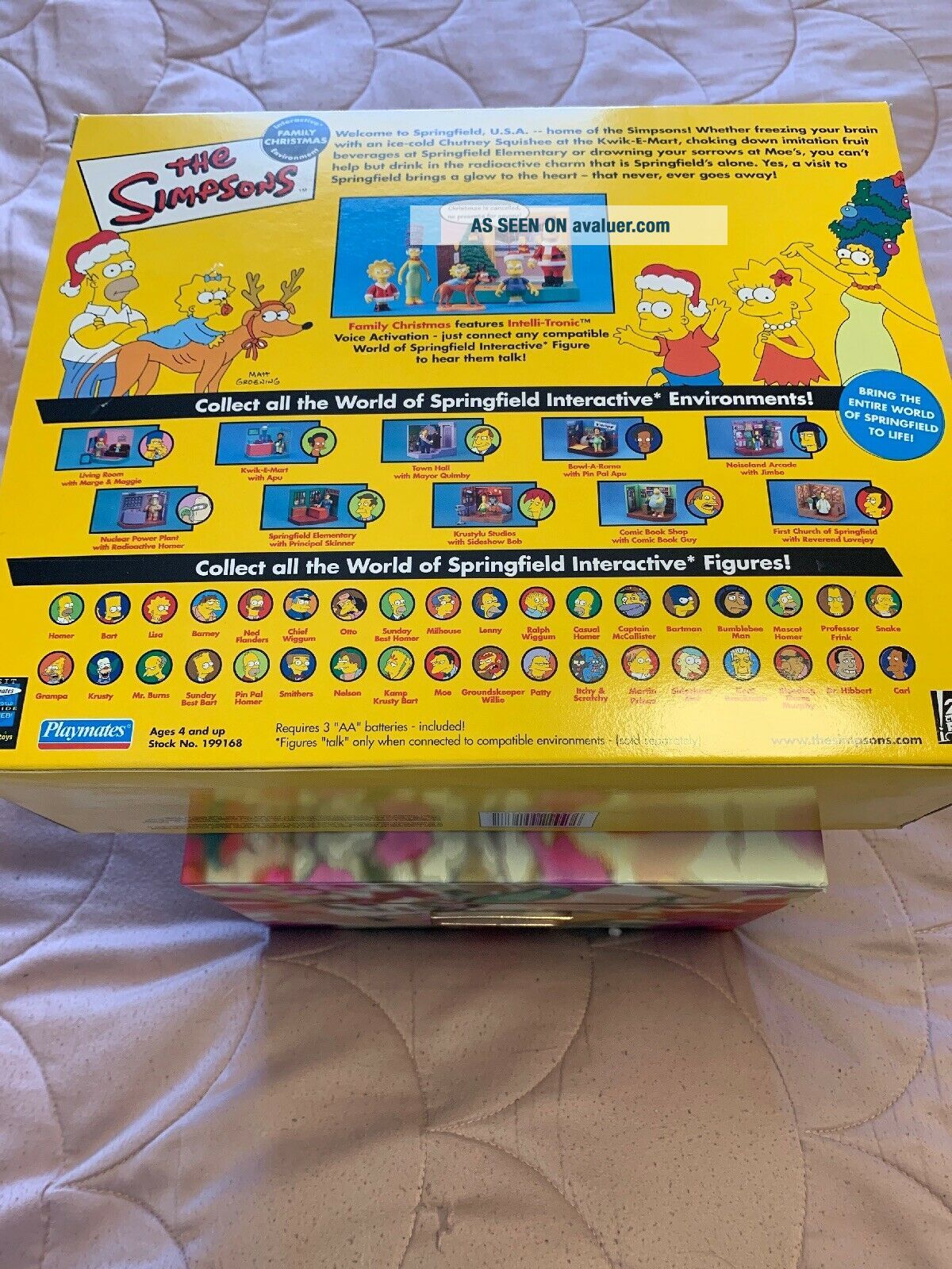 The Simpsons Family Christmas Playset 2001 Playmates TRU Action Figure ...