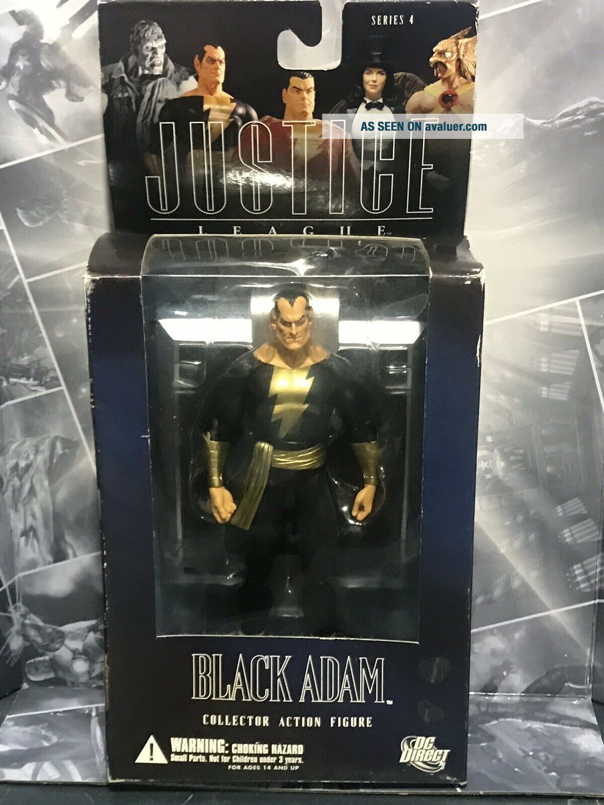 DC Direct, Justice League Black Adam Collector Action Figure, Alex Ross ...