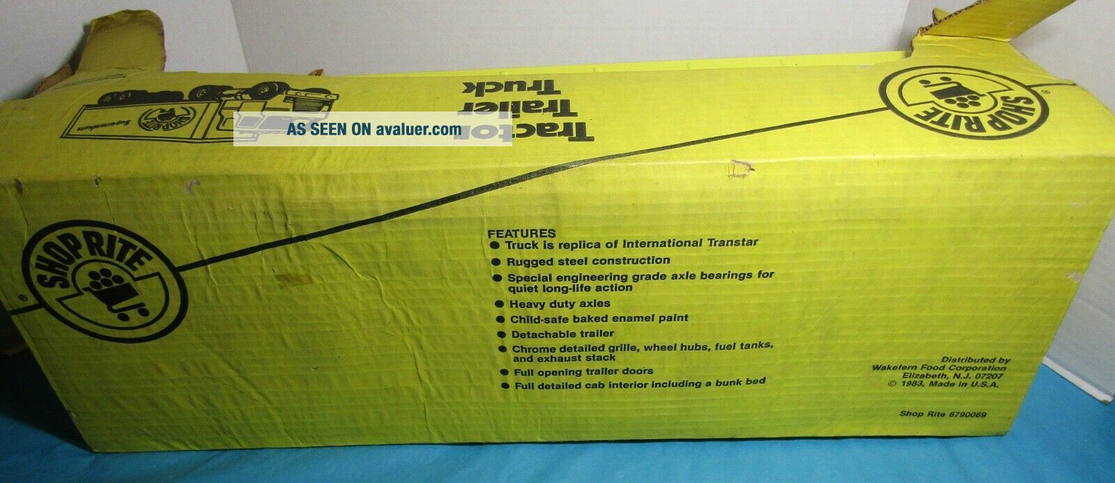 1983 Ertl USA Shop - Rite Supermarket Tractor Trailer Pressed Steel ...