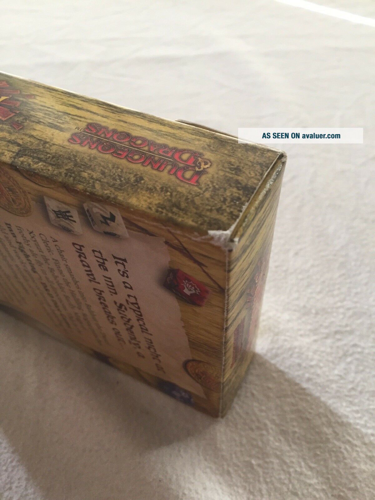 Dungeons & Dragons Inn Fighting Dice Game Board Game 2007 Wizards Of ...