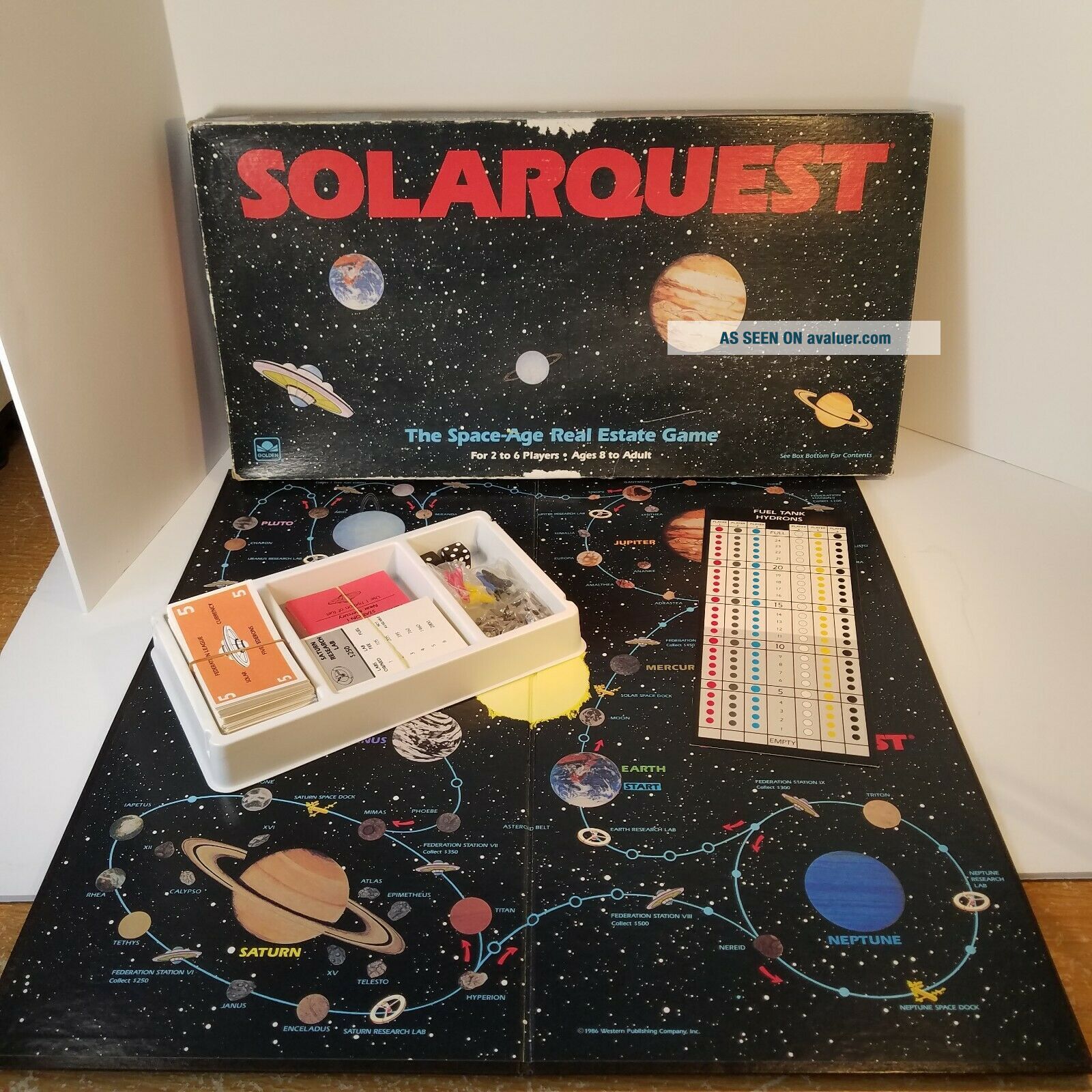 Solarquest Board Game Western Publishing 1986 Space Age Real Estate ...