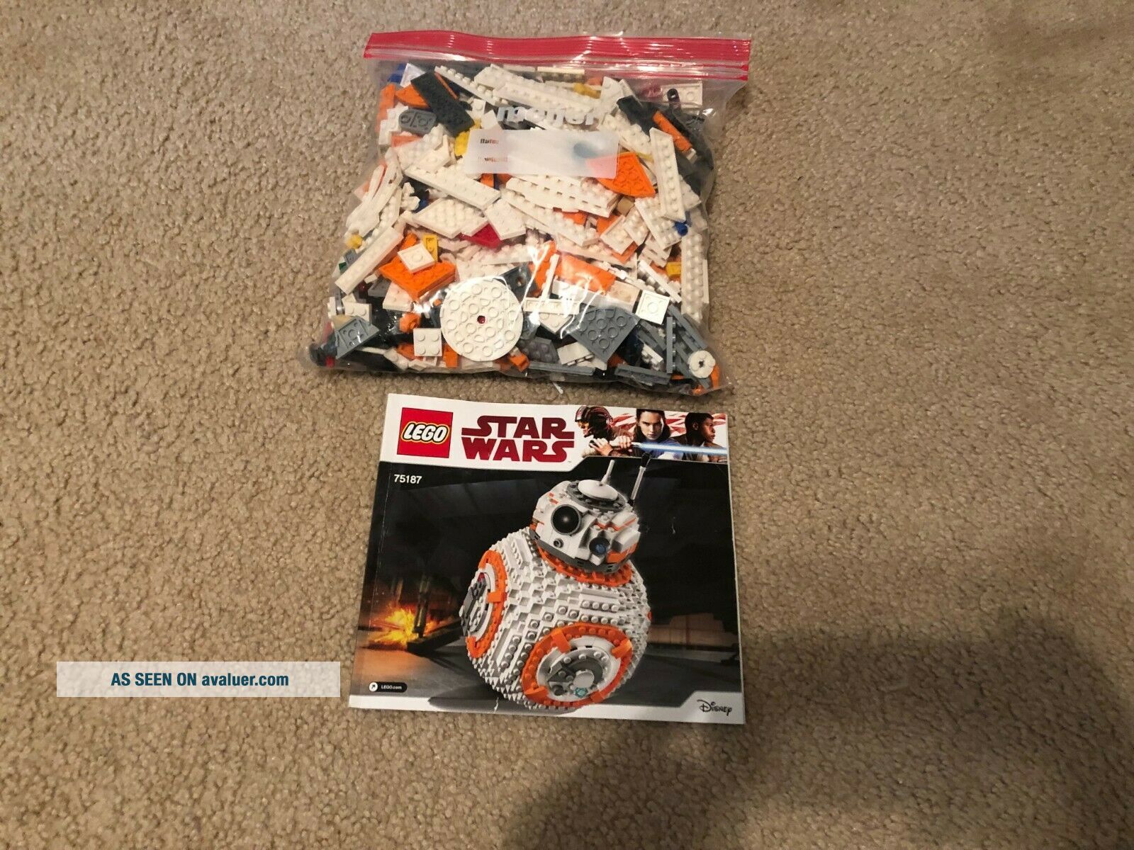Lego Star Wars 75187 BB - 8 100 Complete Set With Instructions And ...