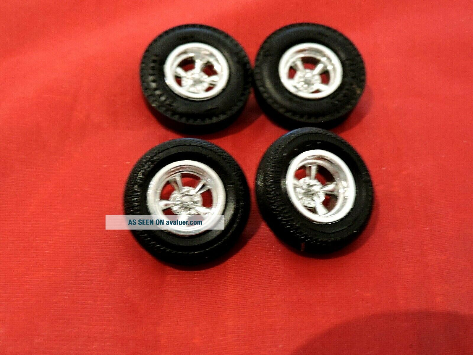 Model Car Parts AMT Vintage Style Firestone Drag Slicks Front Tires And ...