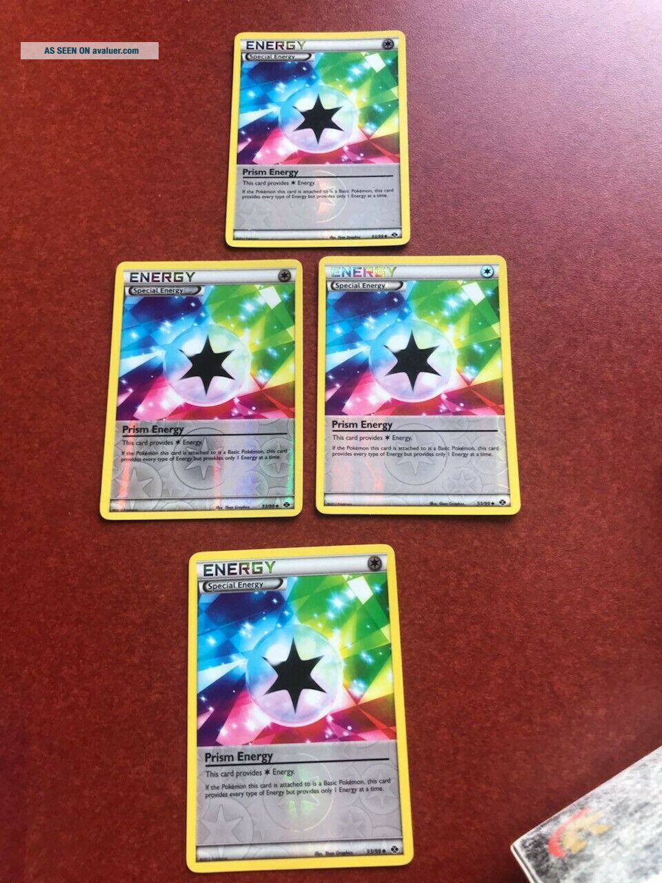 X4 SPECIAL PRISM ENERGY PLAYSET Reverse Holo Next Destinies Pokemon ...